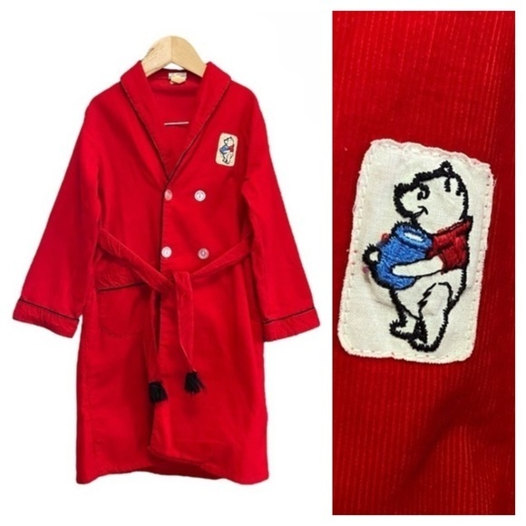 Winnie The Pooh | Pajamas | Vintage Sears Disney Winnie The Pooh Red ...